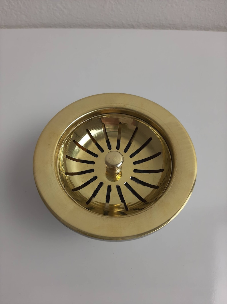 Brass Sink Waste Strainer, Basket Drain Cover for Kitchen Sink, Sink ...