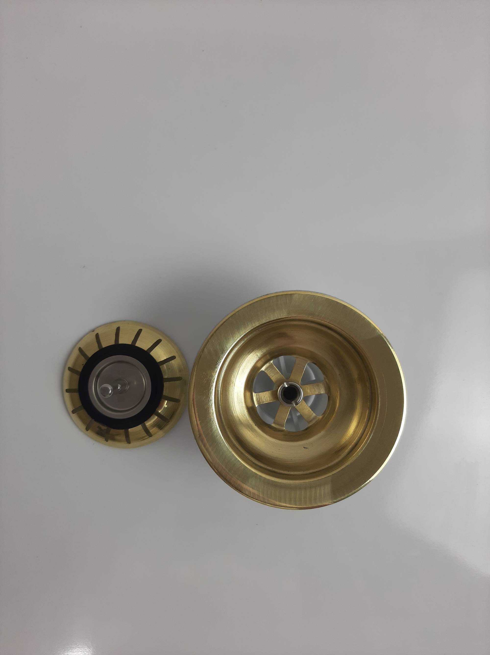 Brass Sink Waste Strainer, Basket Drain Cover for Kitchen Sink, Sink ...