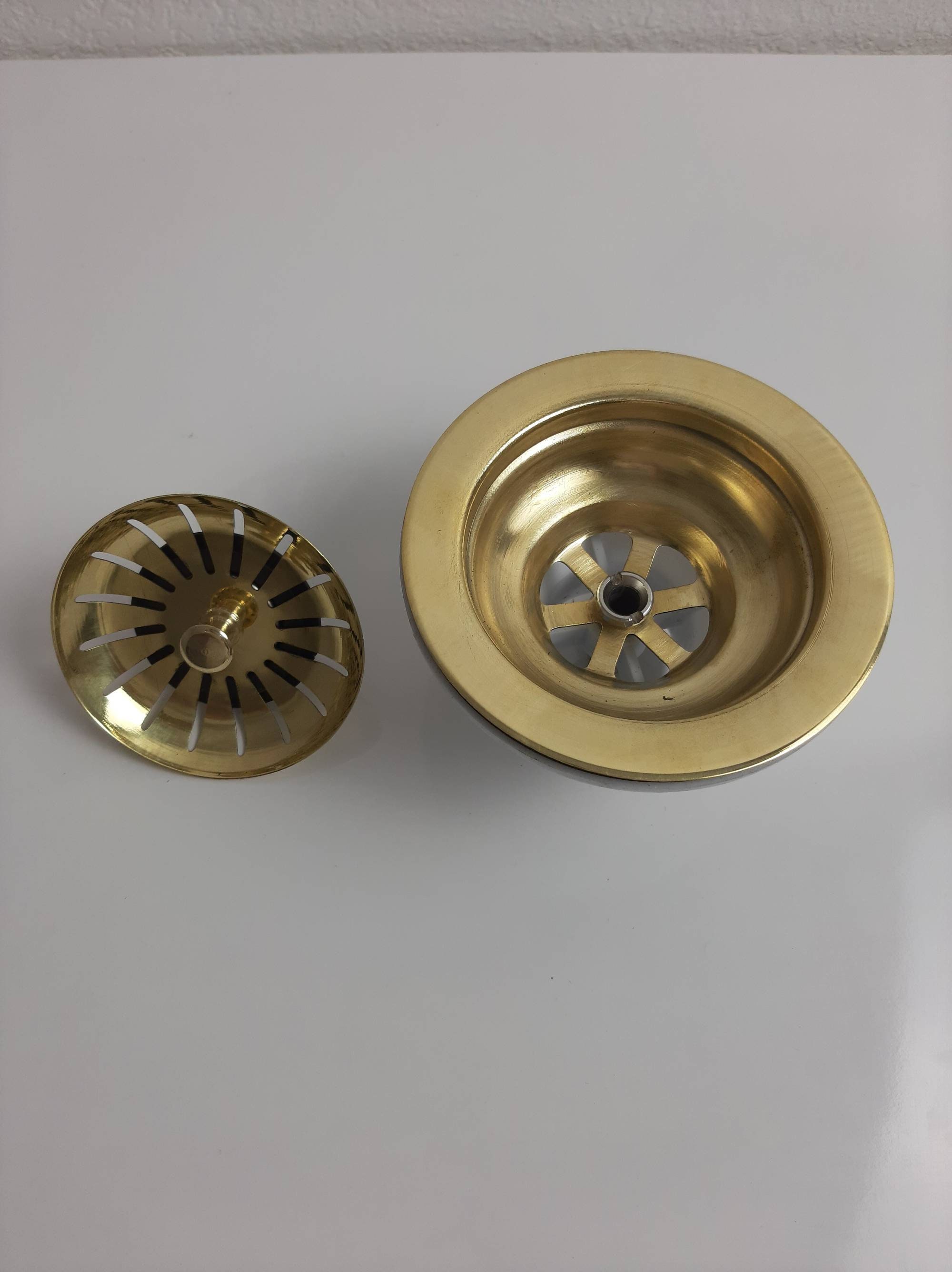 Brass Sink Waste Strainer, Basket Drain Cover for Kitchen Sink, Sink ...
