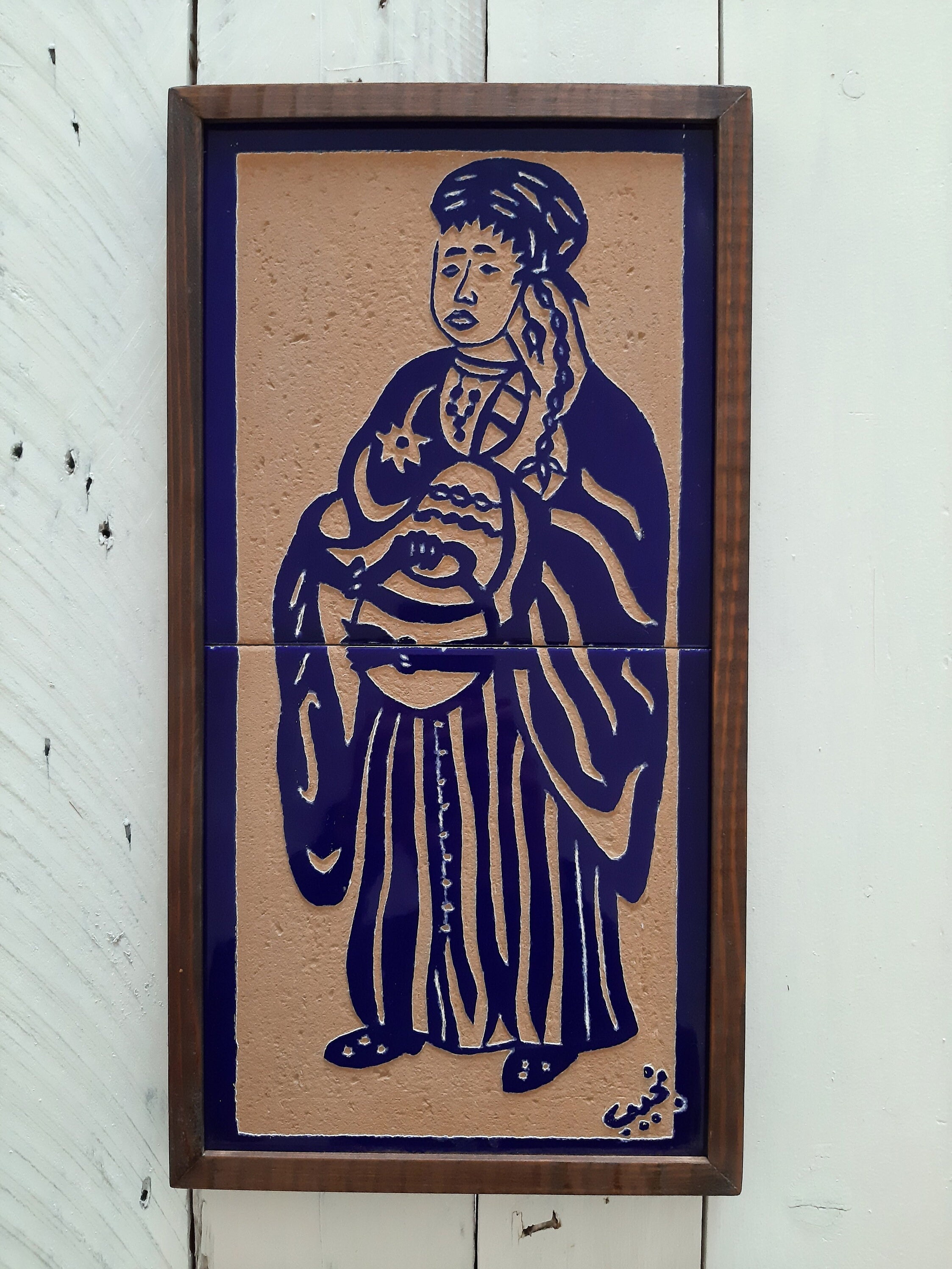 Ceramic Art Tile, Moroccan Art Tile, Friendship Gift, Handmade Tile ...