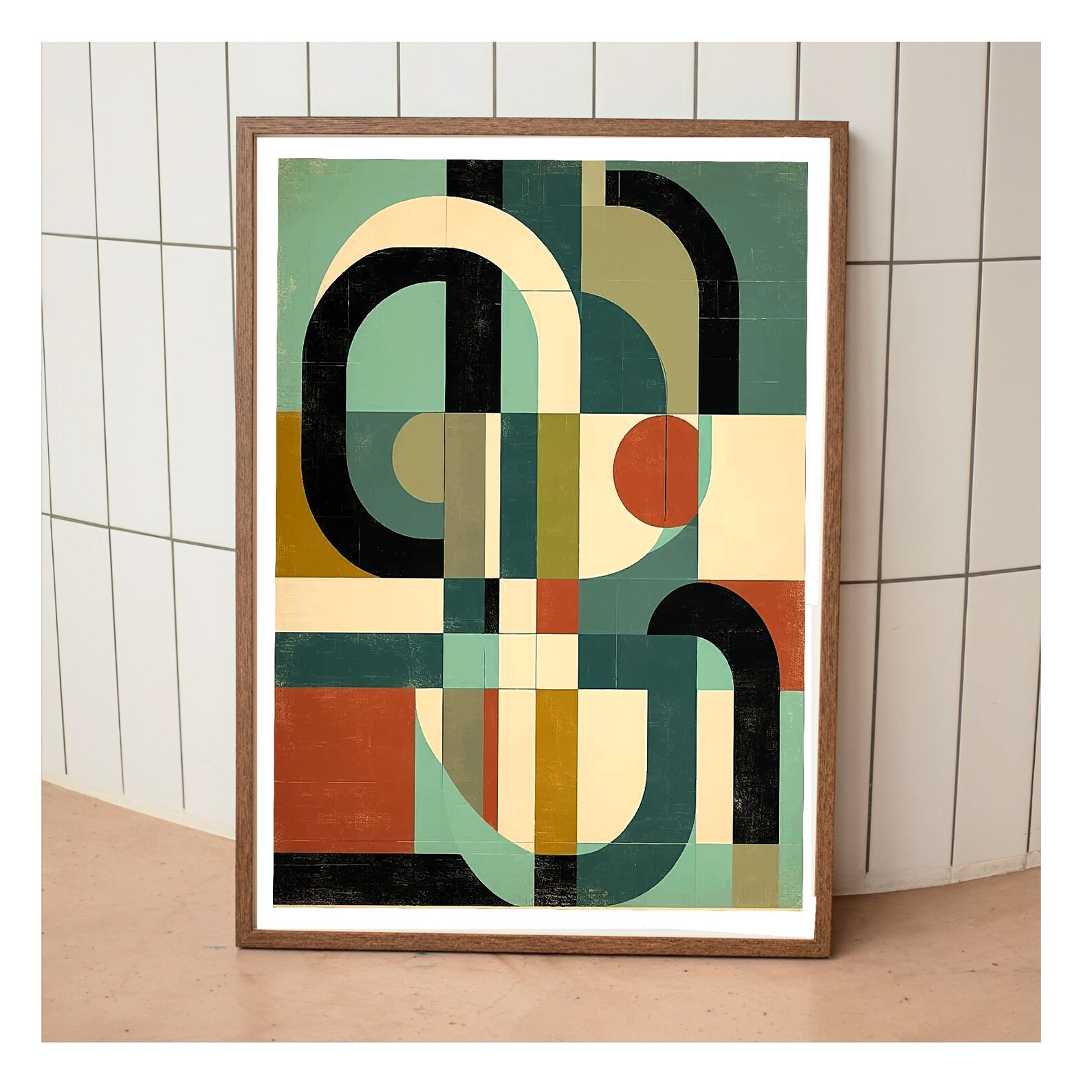 Original Modern Abstract Art Prints, Colorful Wall Art, Mid Century ...