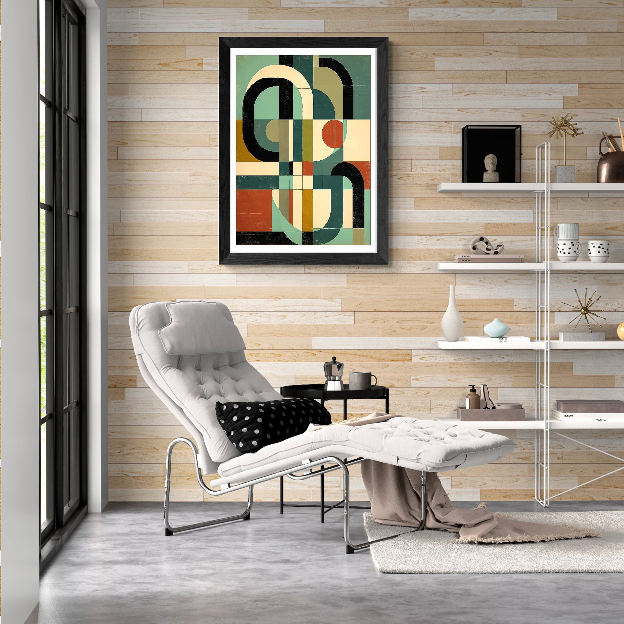 Original Modern Abstract Art Prints, Colorful Wall Art, Mid Century ...