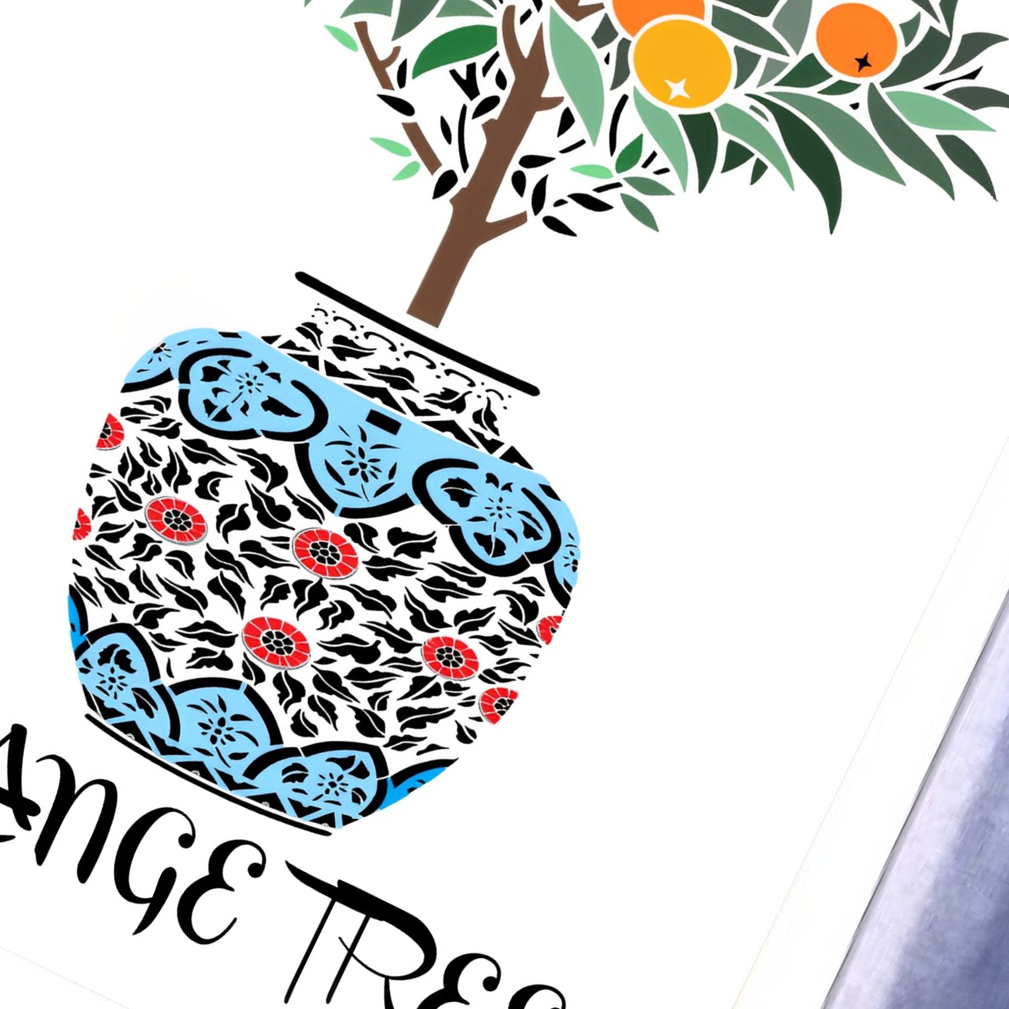 Orange Fruit Wall Art, Orange Tree, Citrus Poster, Fruit Print, Food ...