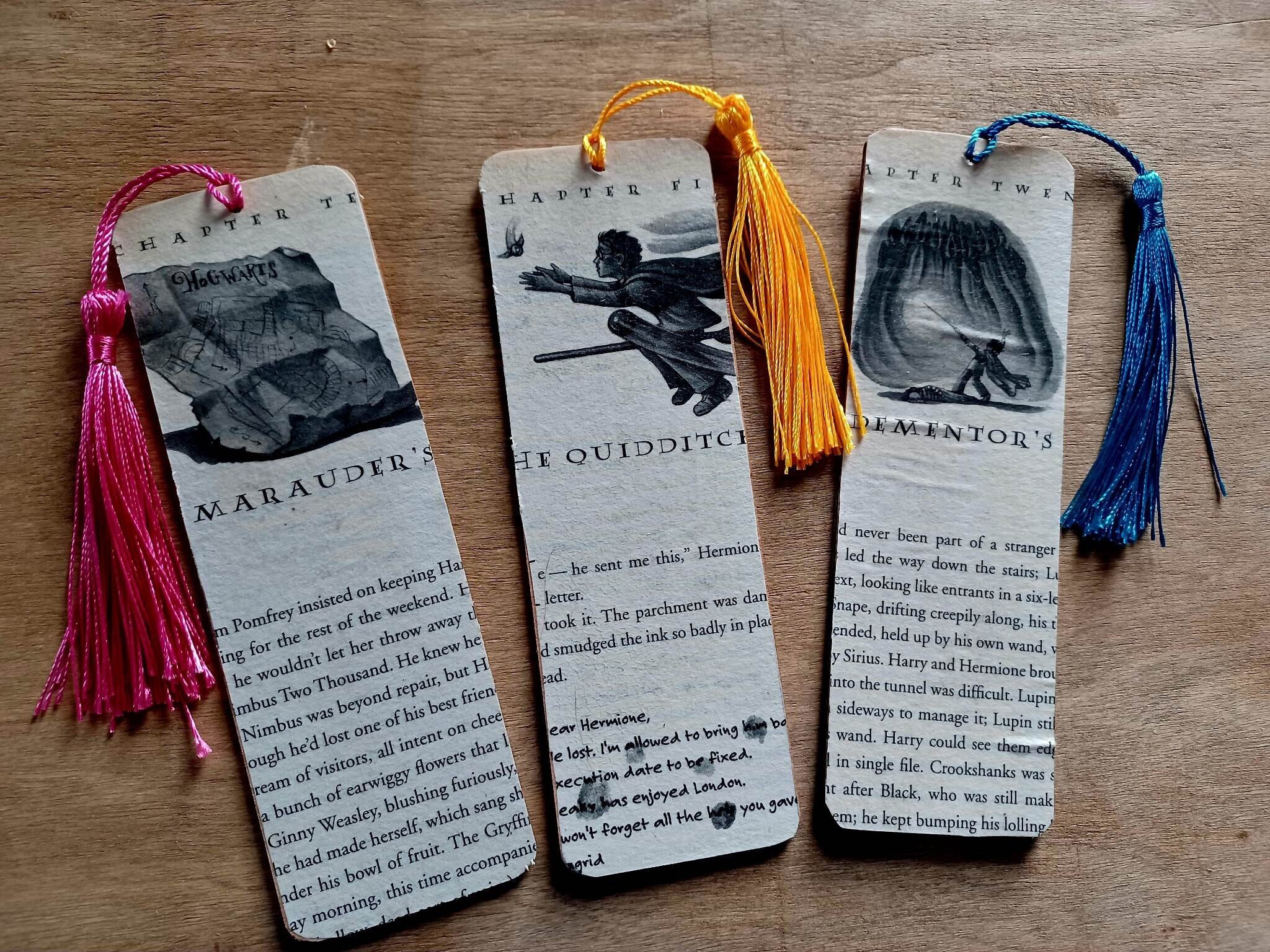 Wizarding World Bookmarks - Etsy
