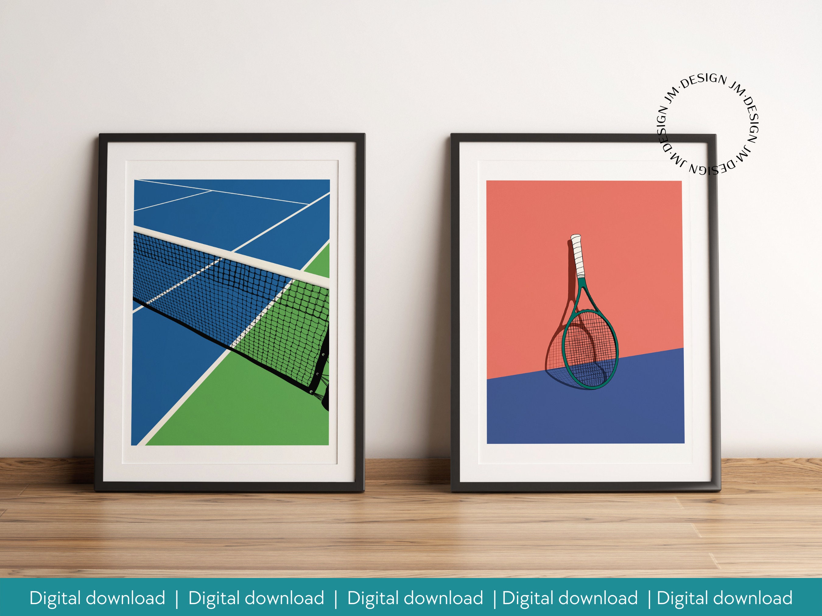 Tennis Posters, Digital Download Print, Printable Art, Minimalist ...
