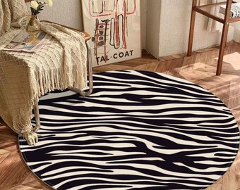 Zebra Print Rug - Etsy