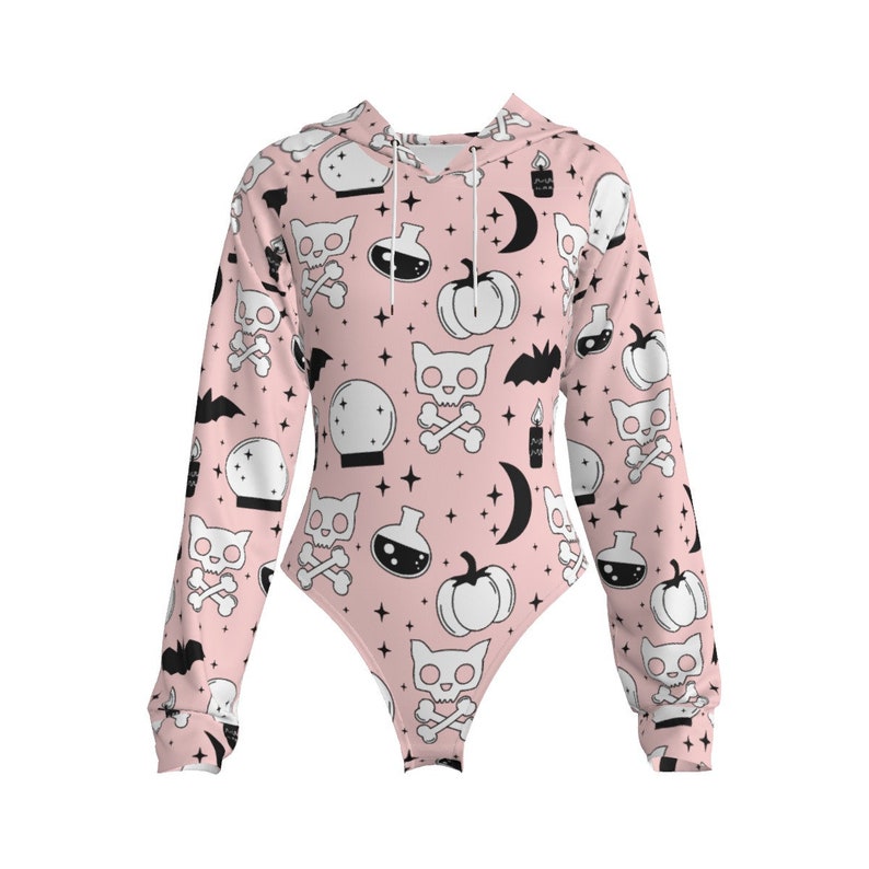 Halloween Witchy Pink //all-over Print Women's Raglan Sleeve Hooded ...