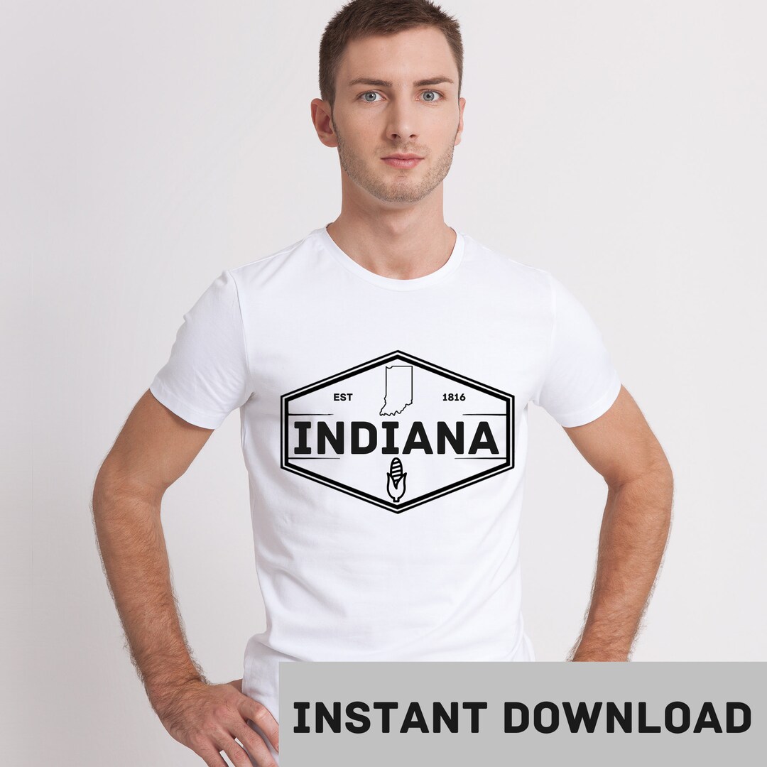 Indiana Digital File Indiana PNG Indiana Design Cricut - Etsy