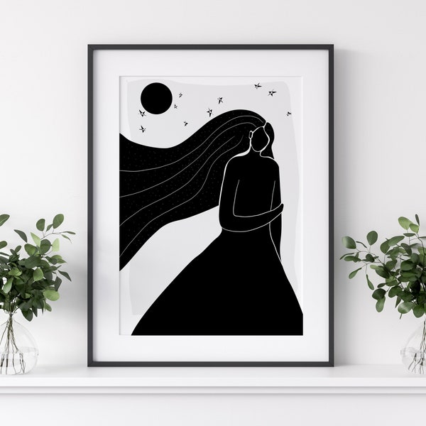 Abstract Female Figure - Etsy