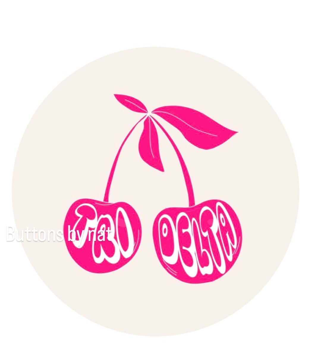 Tri Delt Sorority Buttons - Etsy