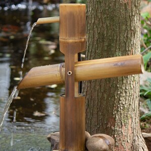Bamboo Fountain Kit Shishi Odoshi or Deer Scare Bamboo Fountain Perfect ...
