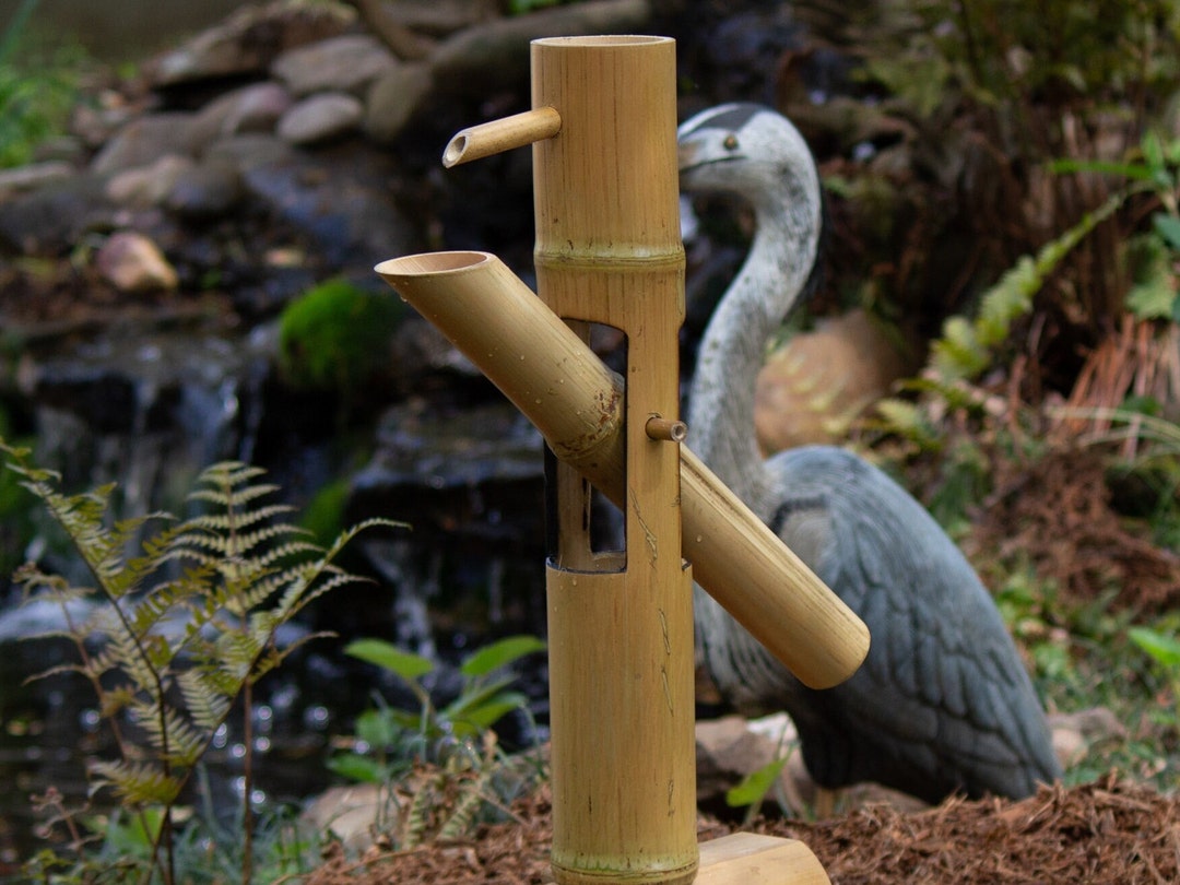 Bamboo Fountain Kit Shishi Odoshi or Deer Scare Bamboo Fountain Perfect ...
