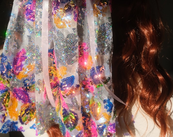 Sequin Hen Party Veil Bride to Be Veil Gift Bachelorette Veil Sparkly ...