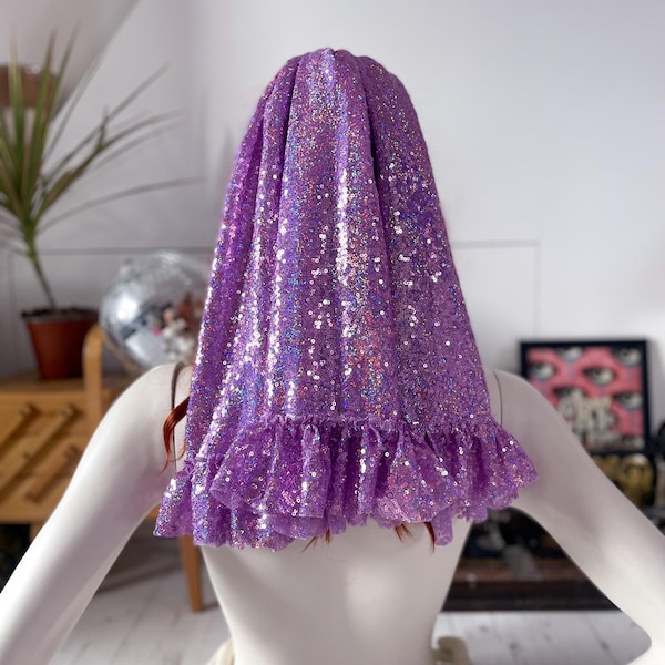 Sequin Hen Party Veil Bride to Be Veil Gift Bachelorette Veil Sparkly ...