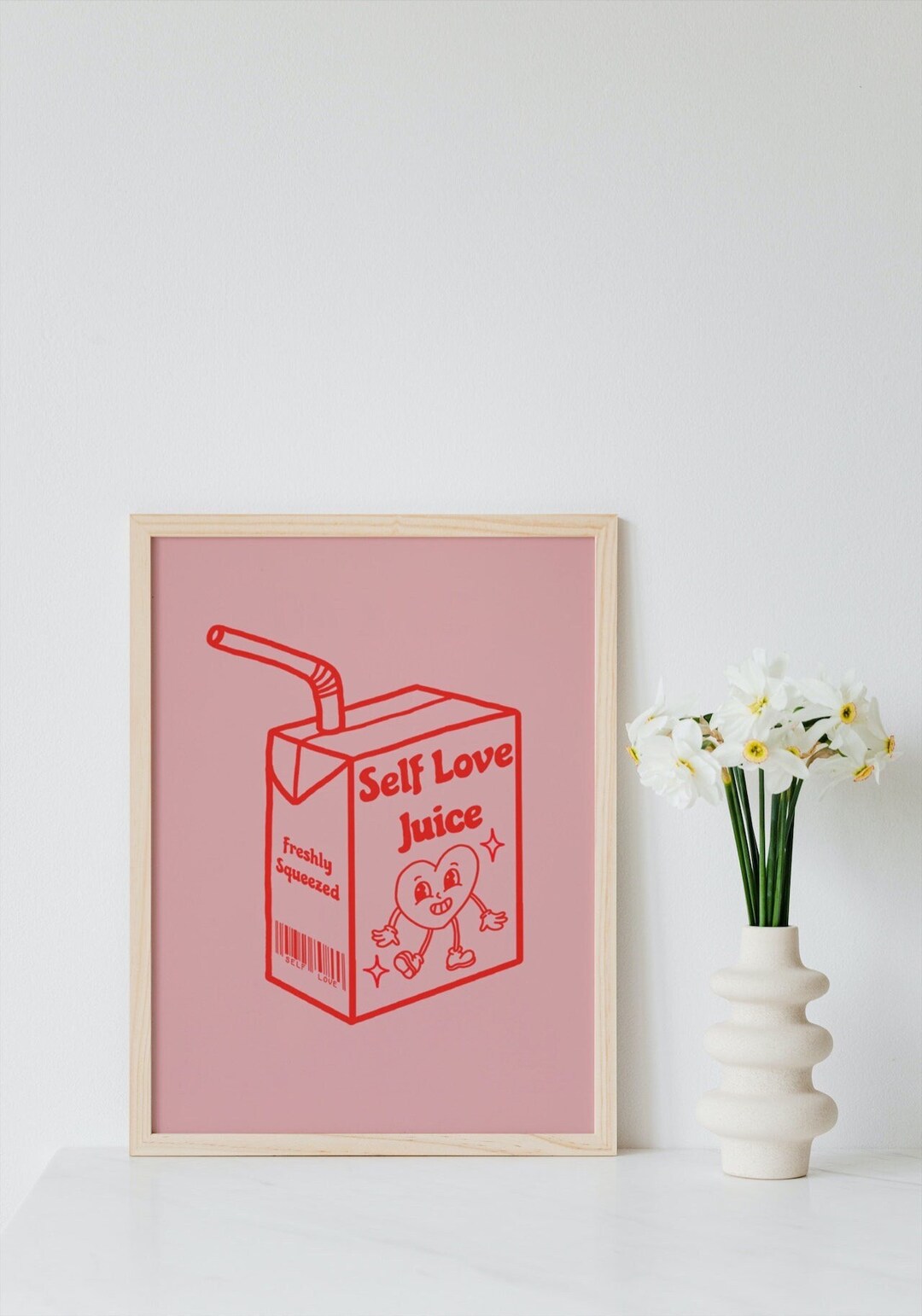 Self Love Juice Box Poster Etsy