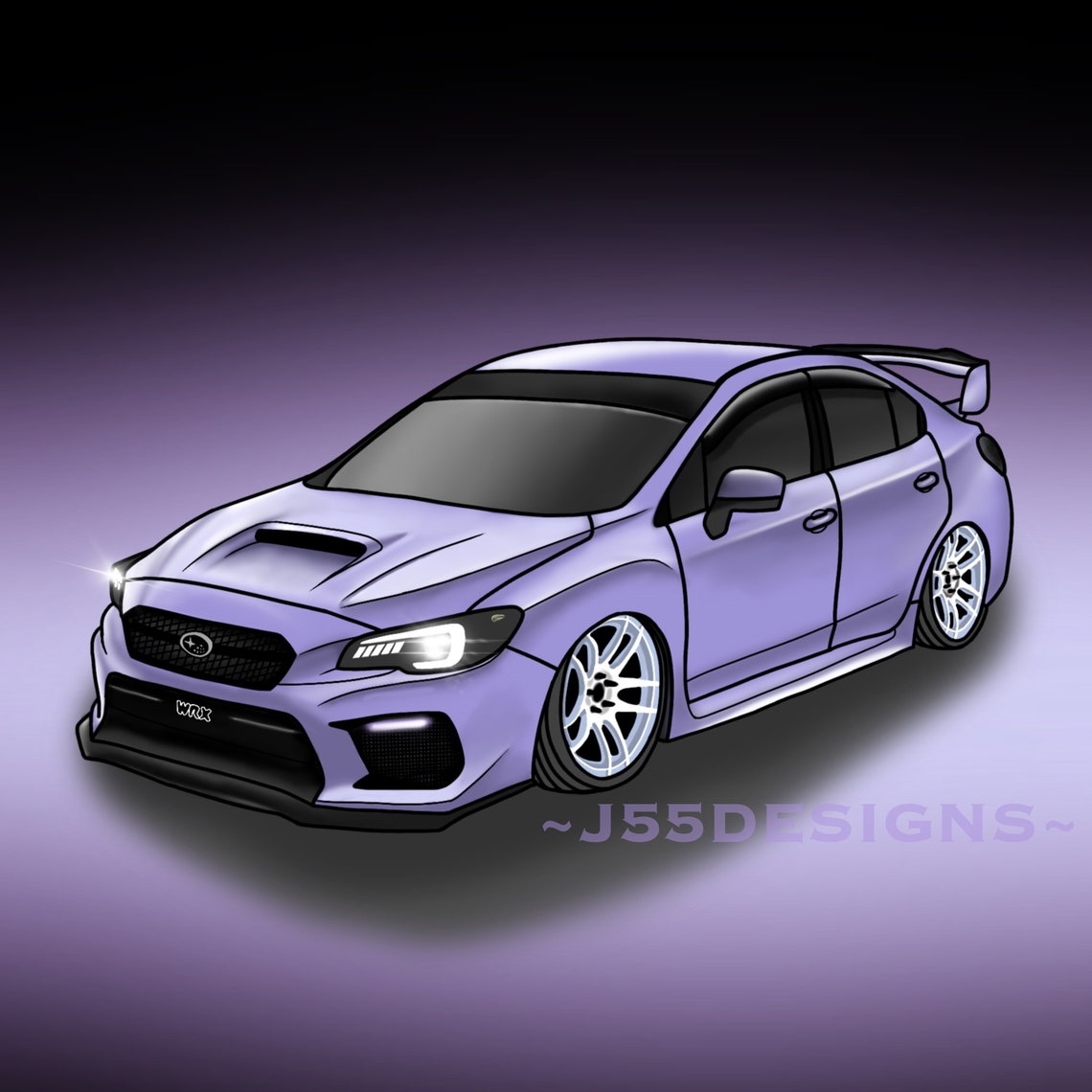Custom Car Illustrations DIGITAL ONLY - Etsy