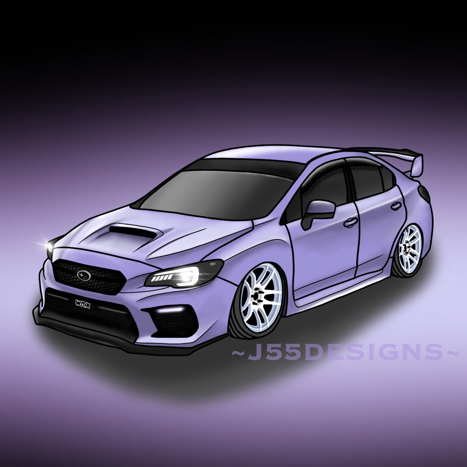 Custom Car Illustrations DIGITAL ONLY - Etsy