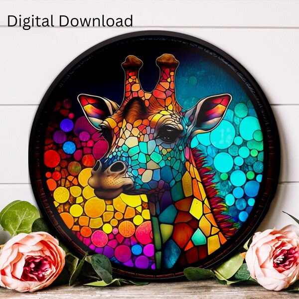 Stained Glass Giraffe - Etsy