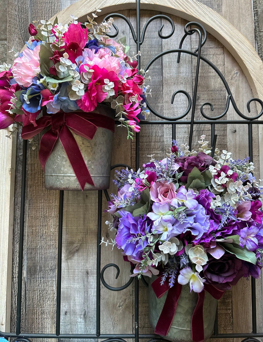 These Beautiful Floral Hanging Cans Are Perfect for Your Front Door ...