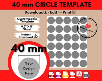 40mm Circle Dxf - Etsy