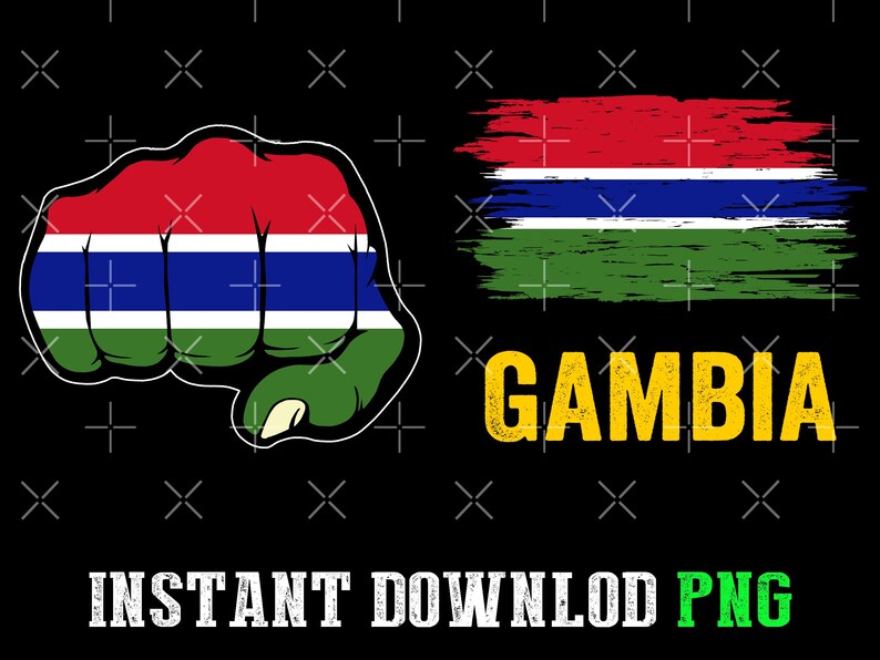 Gambia,gambia Flag,gambia Png,gambia Flag Png,for Printing Projects. - Etsy