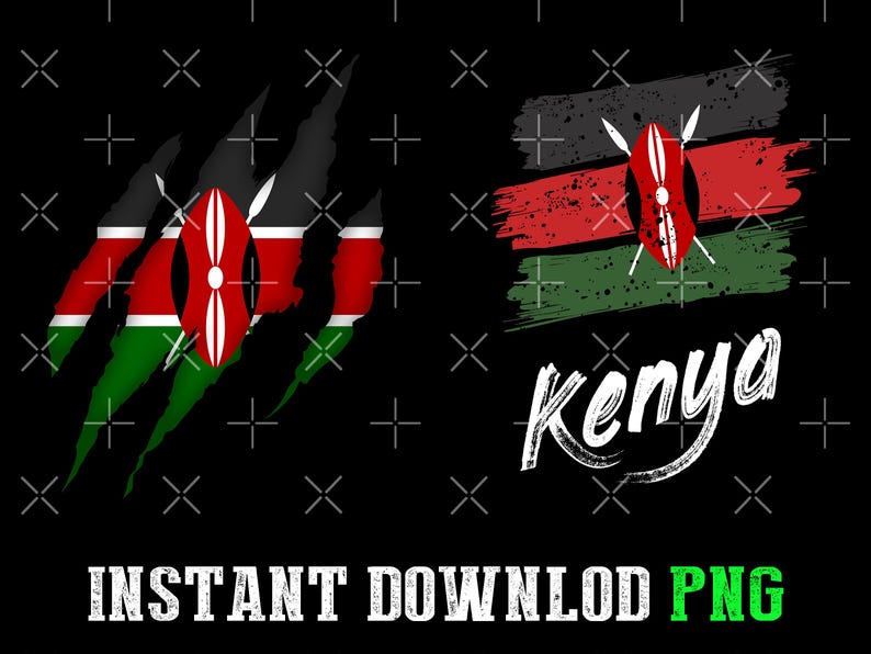Kenya,kenya Flag,kenya Png,kenya Flag Png,for Printing Projects. - Etsy