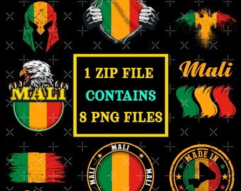 Mali Flag Watercolor Clipart: PNG SVG JPG Graphic (digital Download) - Etsy