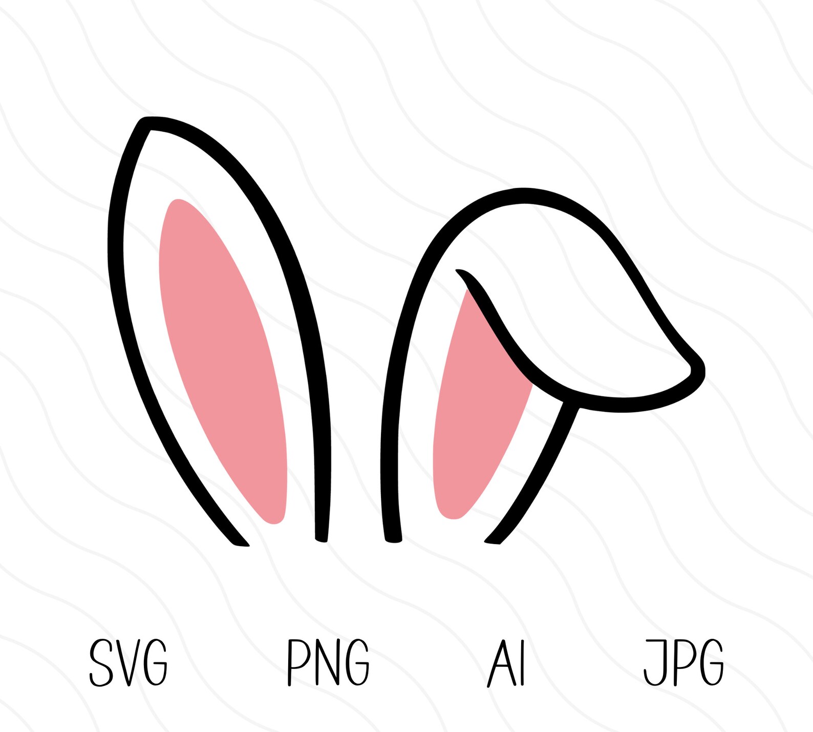 Bunny Ears SVG, Easter Svg, Easter Bunny Svg, Bunny Svg, Rabbit Ears ...