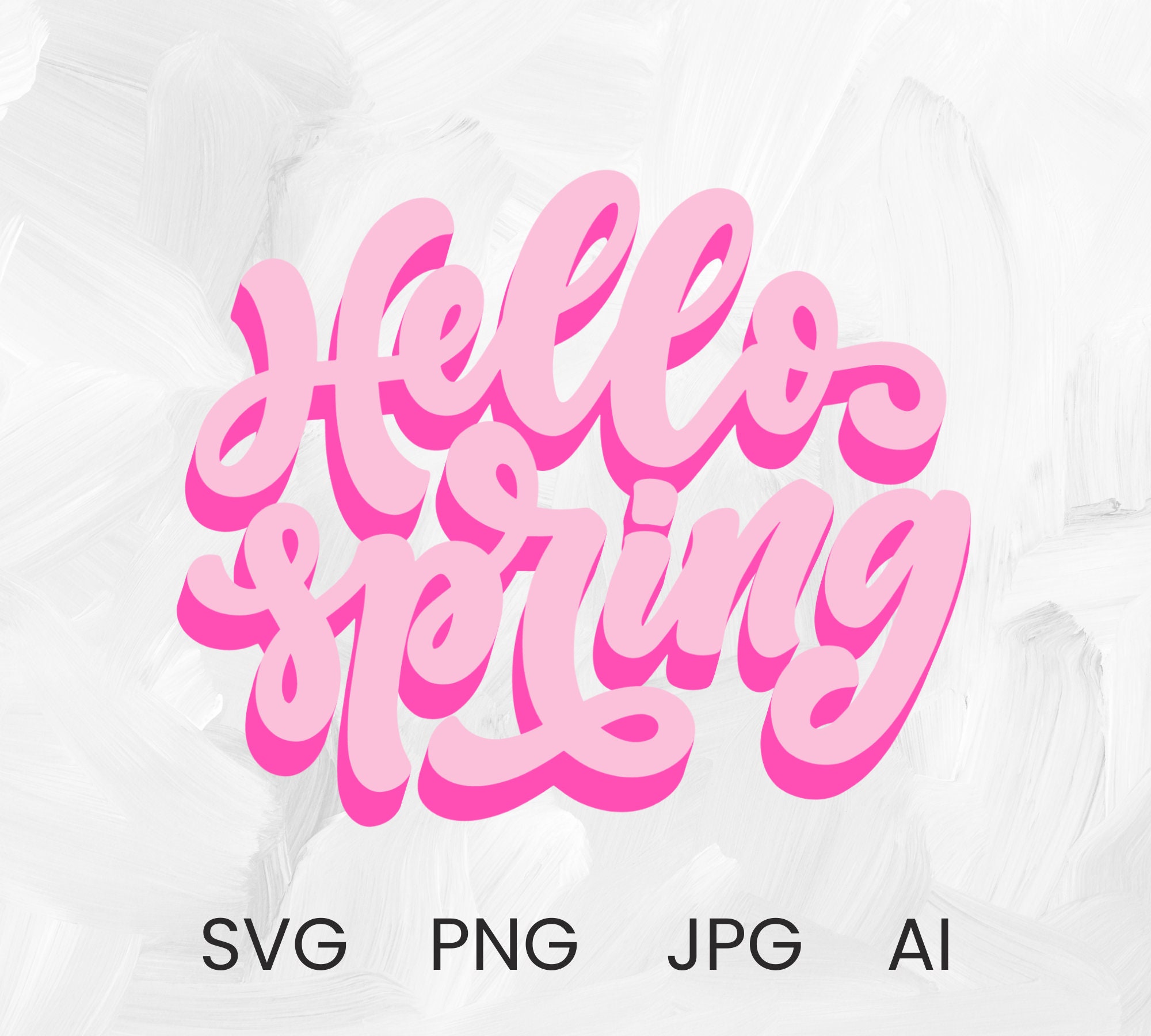 Hello Spring SVG Cut File for Cricut | Spring Time Svg | Spring is Here ...