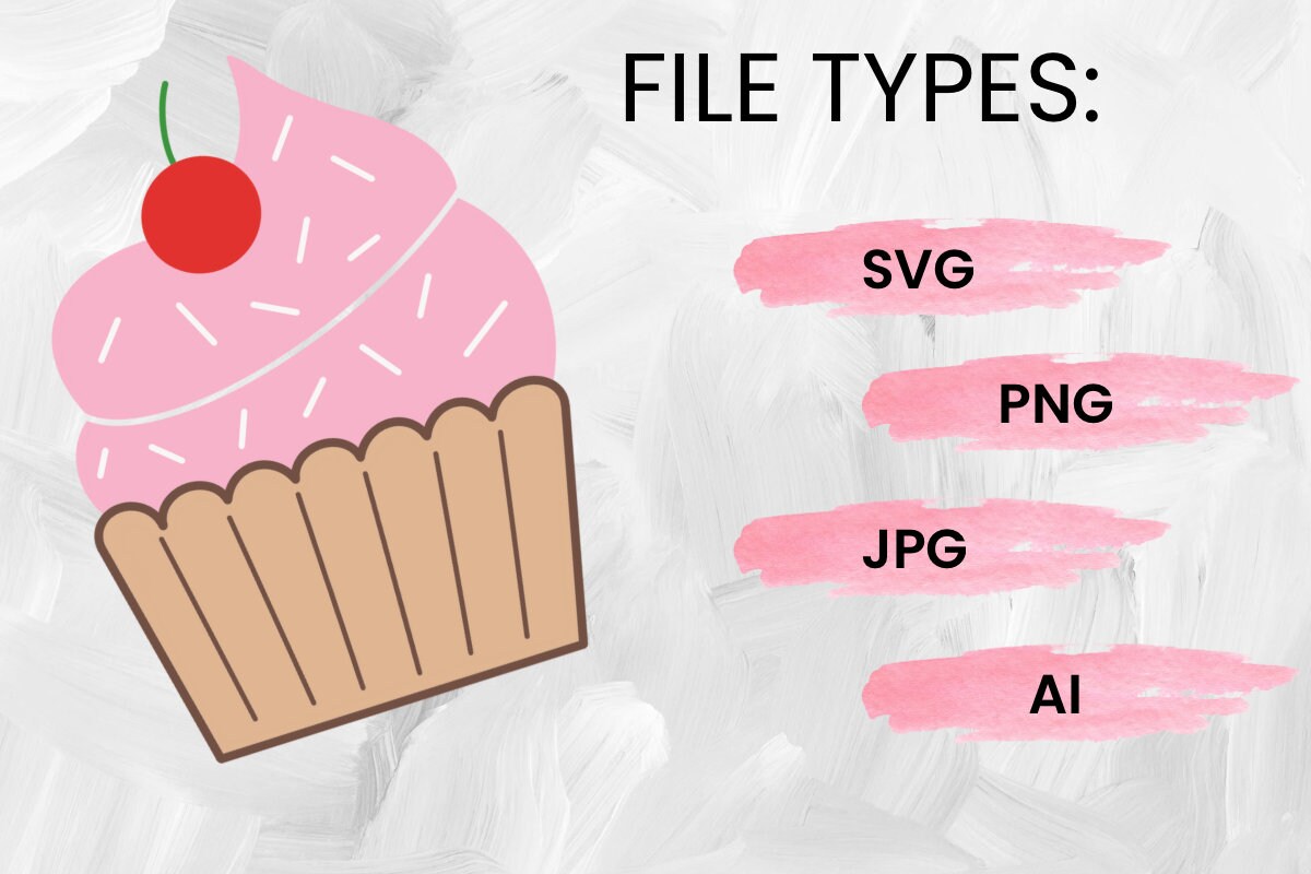 Cupcake SVG Bundle Cupcake Cut File for Cricut Layered Birthday Shirt ...