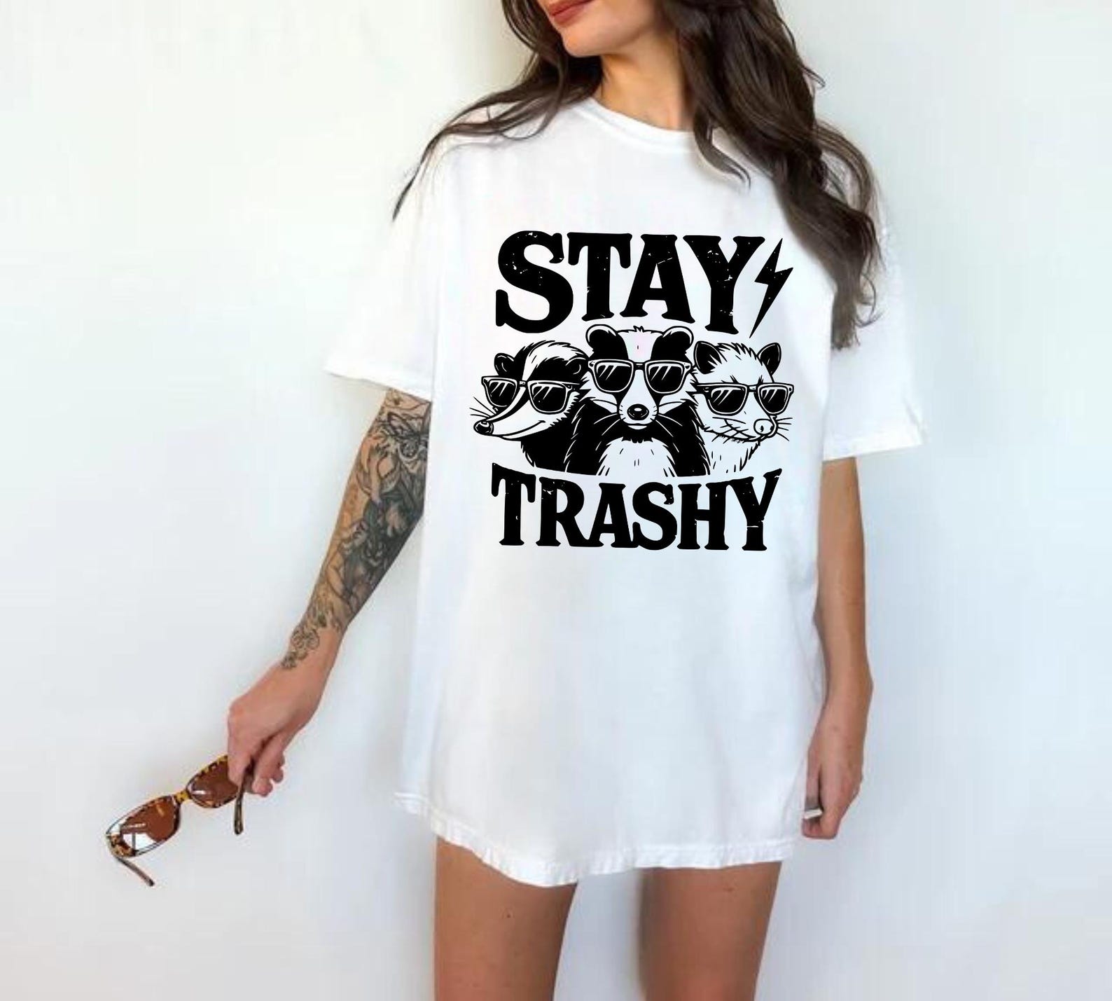 Stay Trashy Svg Png, Funny Raccoon Svg Cut File, Opossums Squad Gang ...