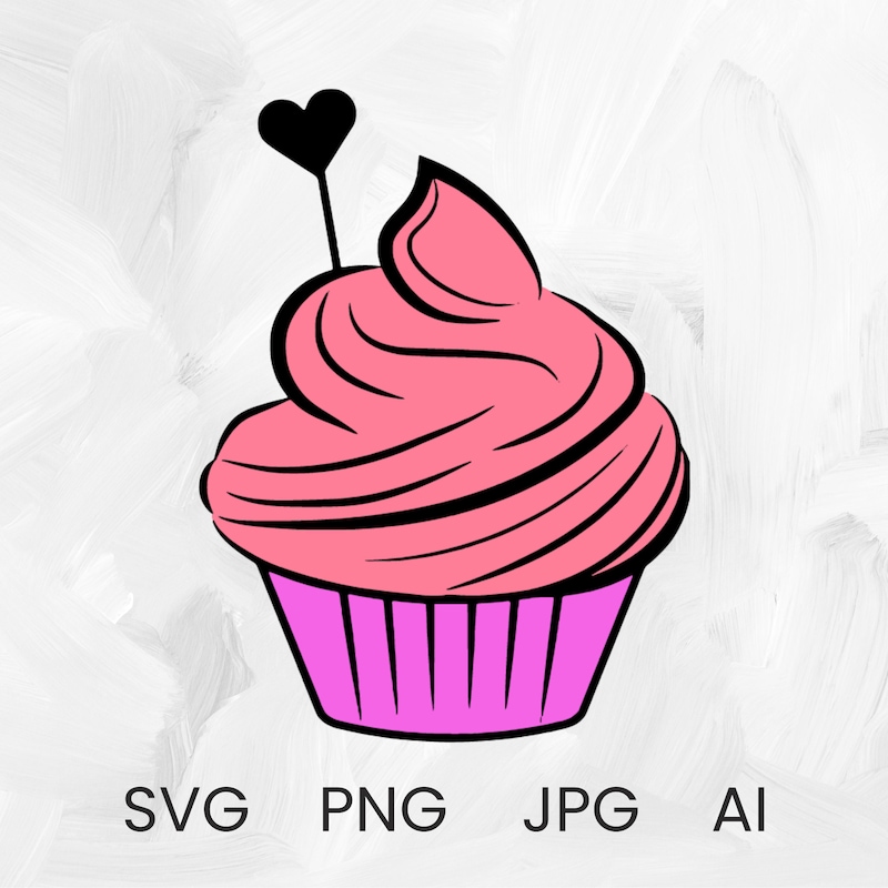 Cupcake Svg - Etsy