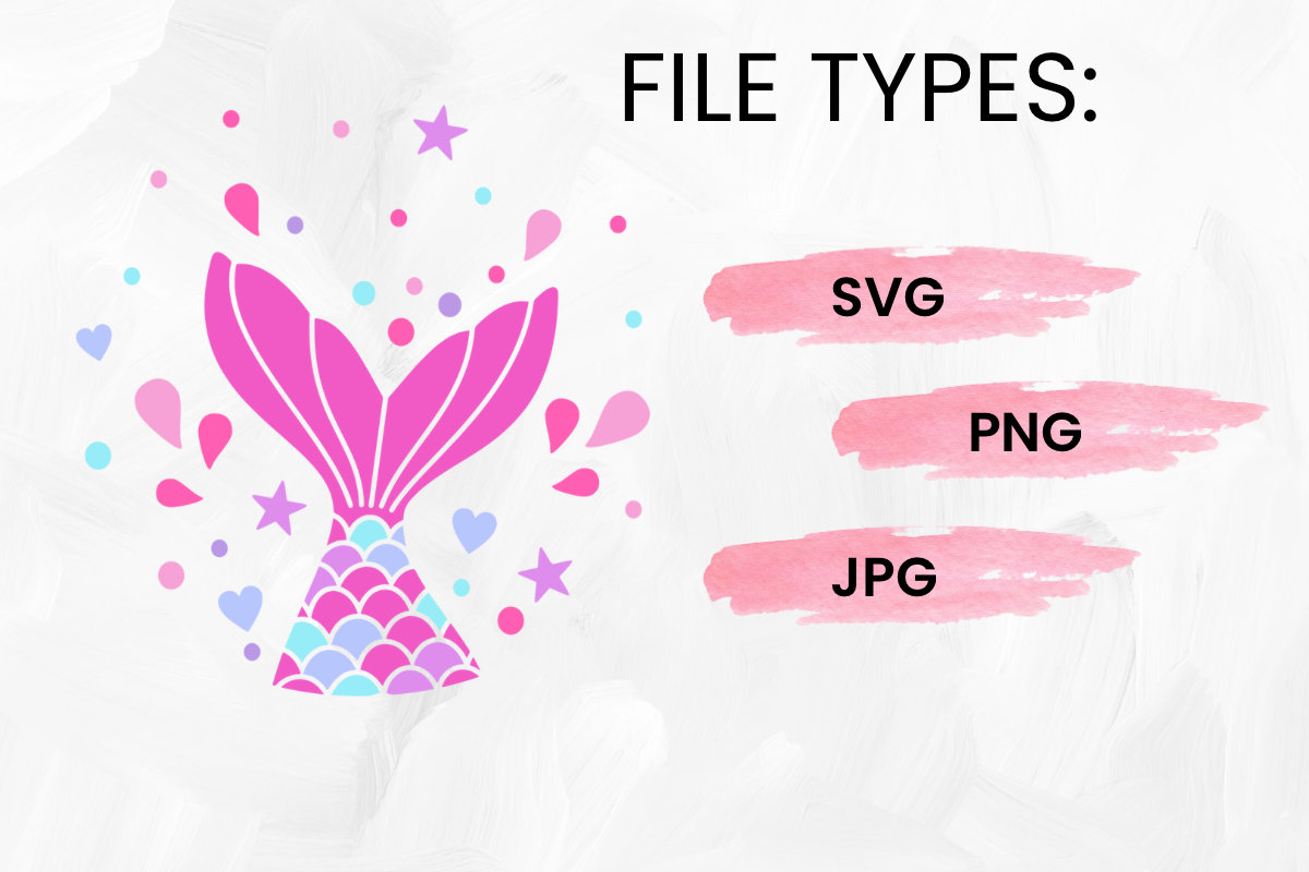 Mermaid Tail SVG, Mermaid Clipart PNG, Layered Mermaid Birthday Party ...