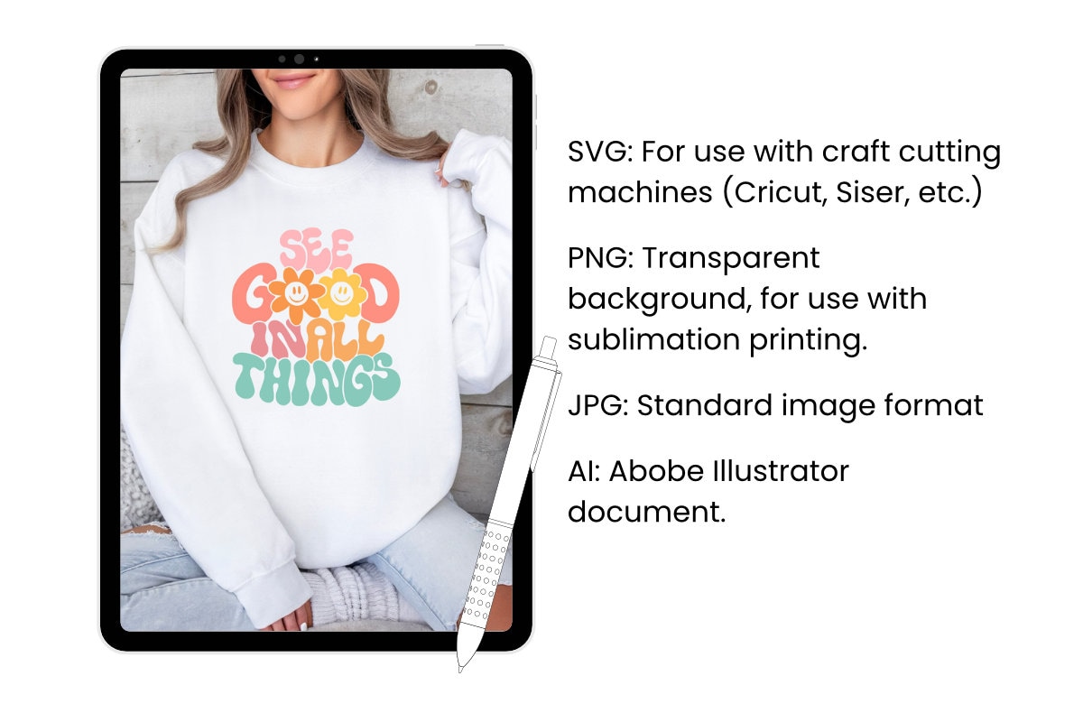 See the Good in All Things SVG, Inspirational Quote Cut File, Kindness ...