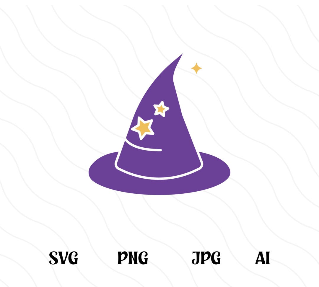 Witch Hat Svg Png, Witch Svg Cut File, Halloween Clipart, Layered ...