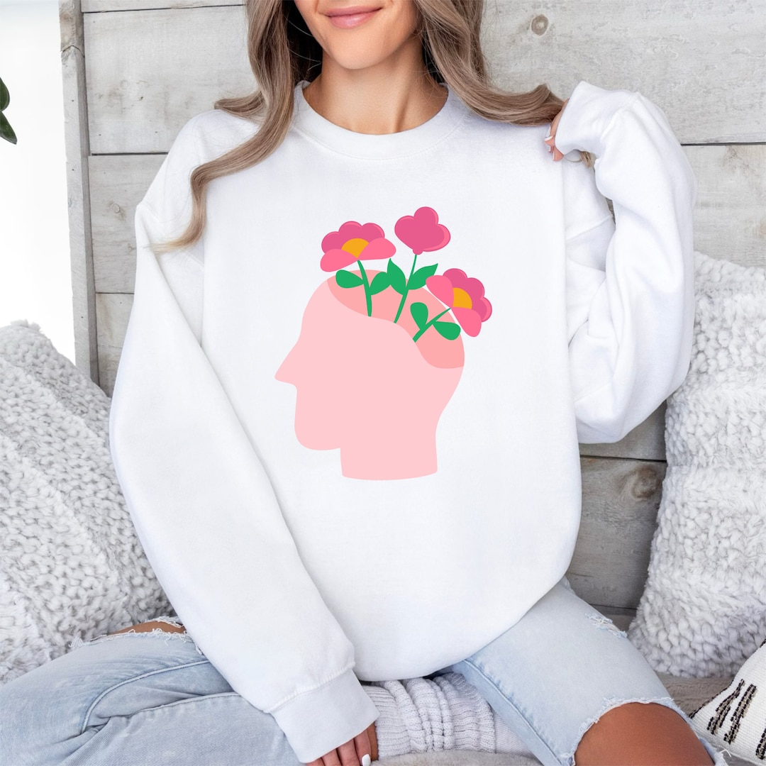 Positive Thinking SVG | Mental Health PNG Sticker | Brain Svg | Growth ...