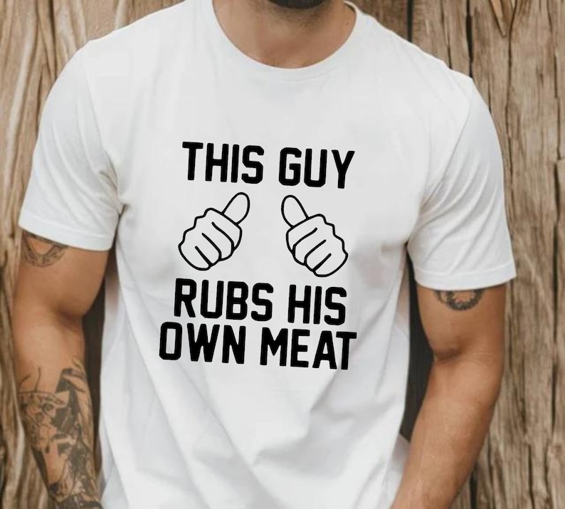 This Guy Rubs His Own Meat Svg Png, Funny BBQ Apron Cut File, Fathers ...