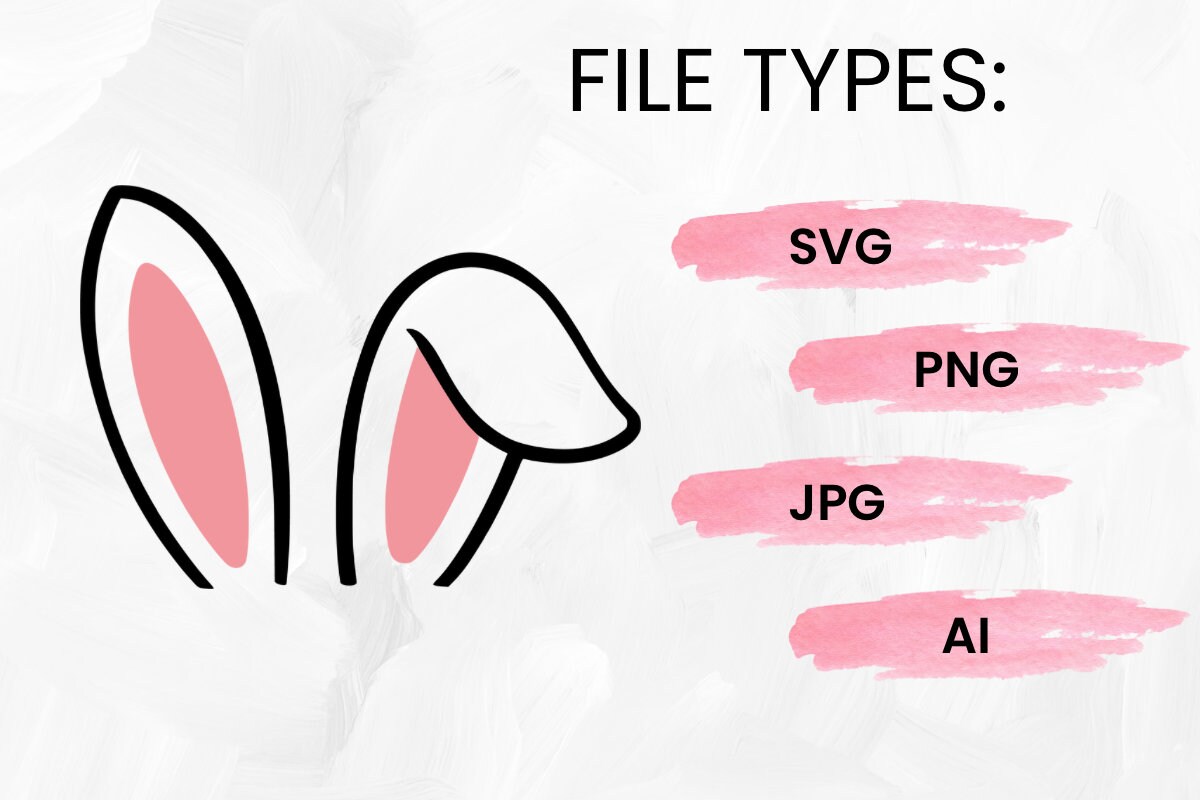 Bunny Ears SVG, Easter Svg, Easter Bunny Svg, Bunny Svg, Rabbit Ears ...