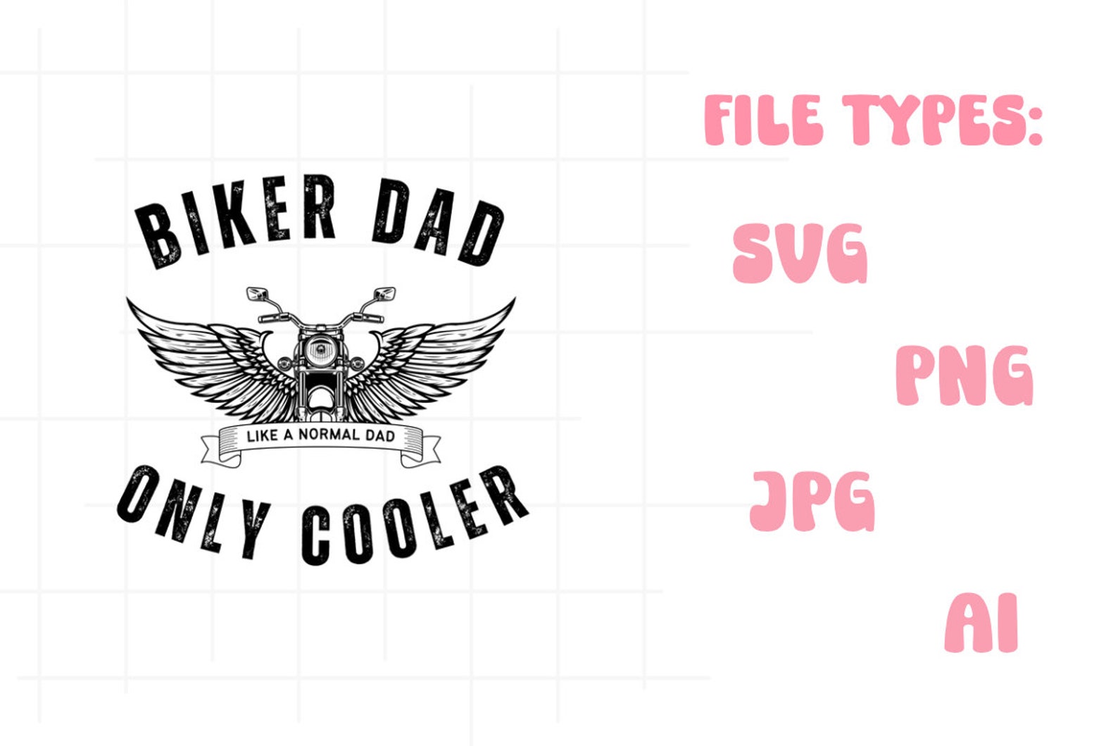 Biker Dad Svg PNG, Motorcycle Dad Svg Cut File, Fathers Day Svg, Cool ...