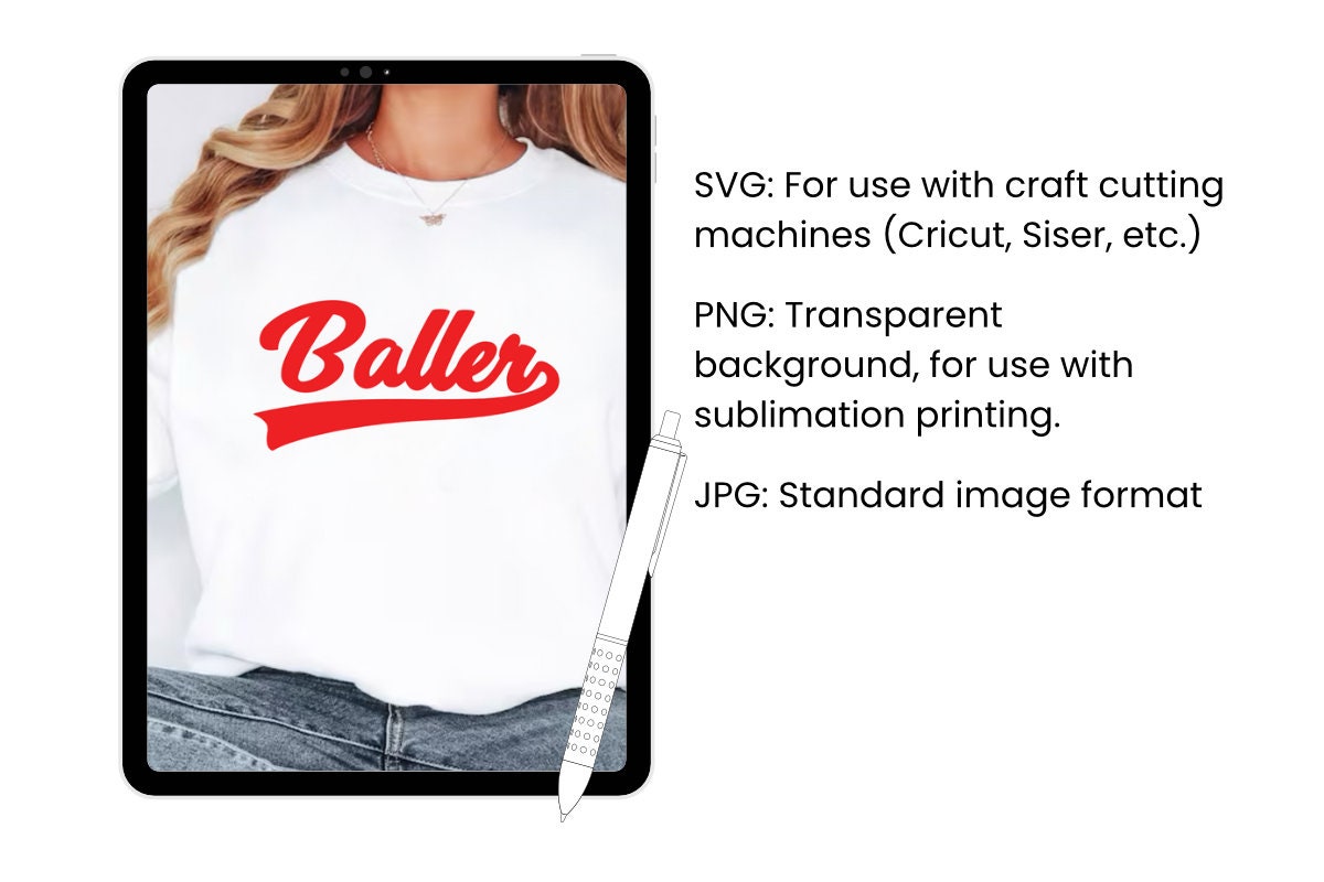 Baller SVG, Baseball Svg, Softball Svg, Baseball Game Day Svg Cut File ...