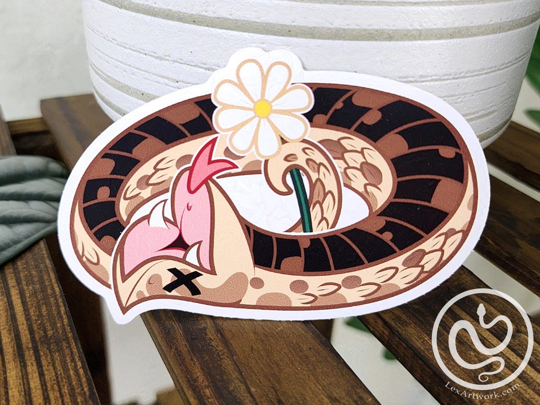 Hognose Snake Sticker Playing Dead Cute - Etsy