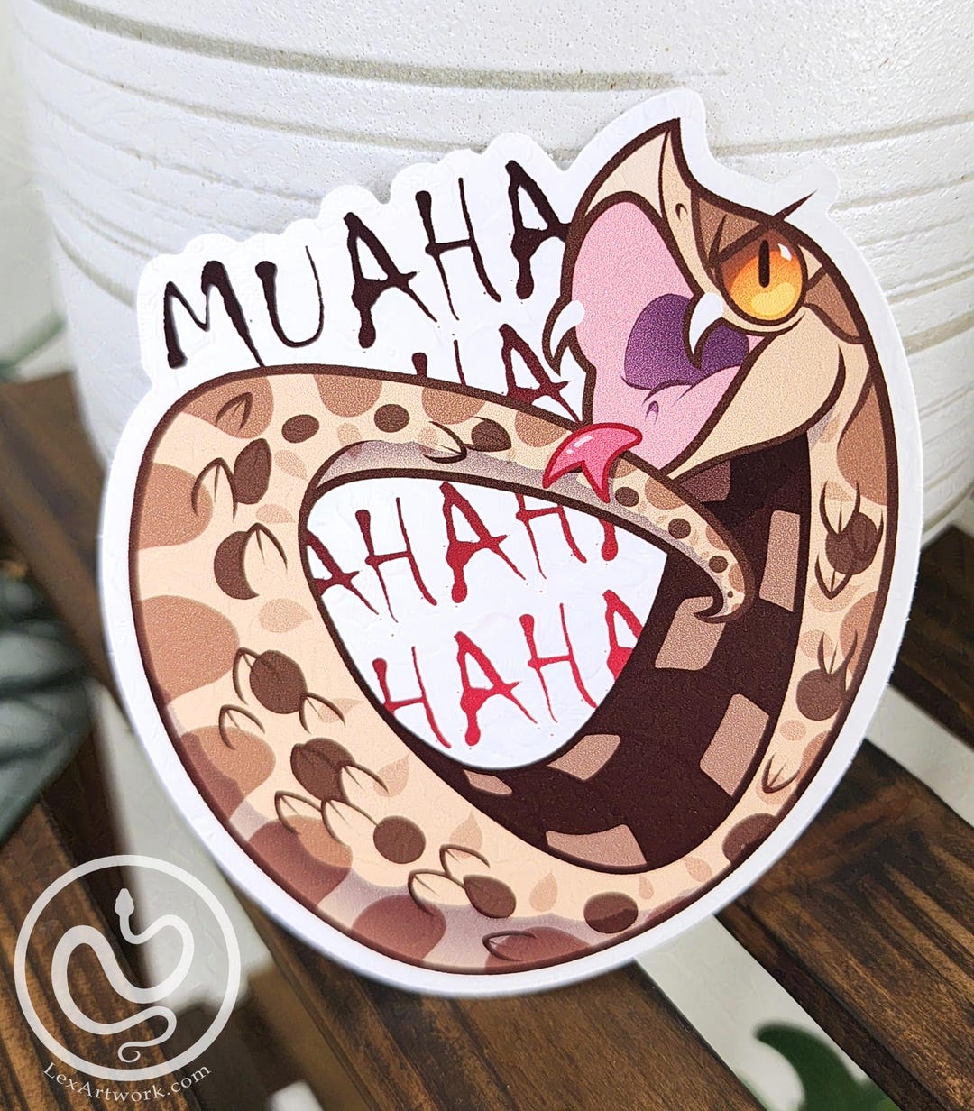 Hognose Snake Sticker Bluffing Cute Funny - Etsy