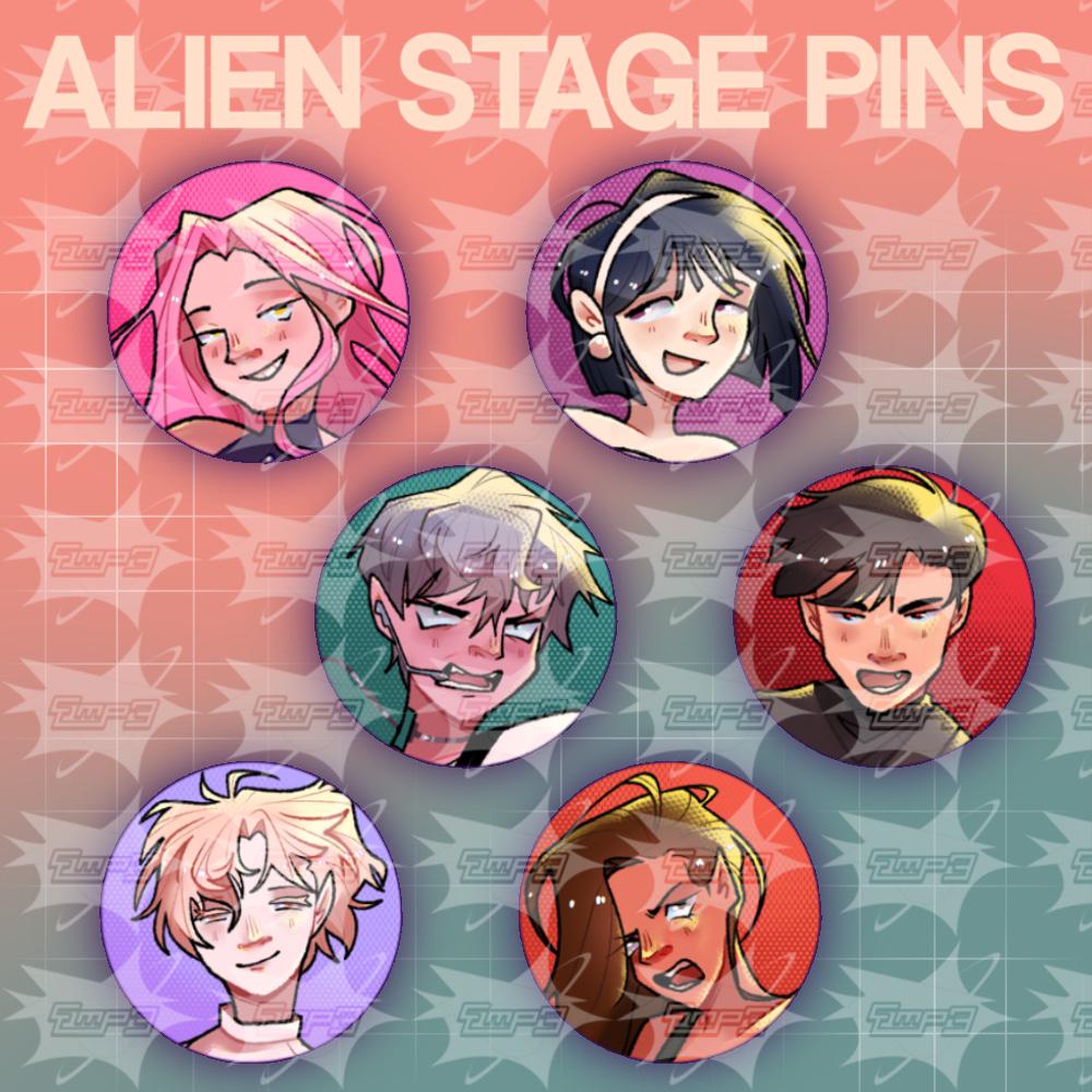 Alien Stage Pins - Etsy
