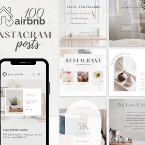 Airbnb Instagram Post Templates: VRBO Social Media (canva Editable) - Etsy