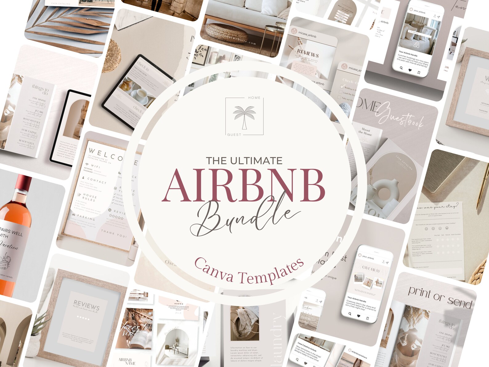 Airbnb Bundle Template, Airbnb Host Bundle, Welcome Book Template ...