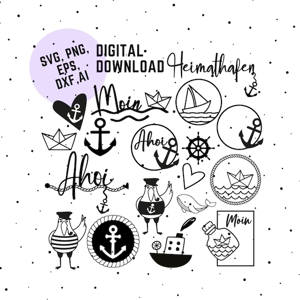 Plotterdatei maritim - Etsy.de