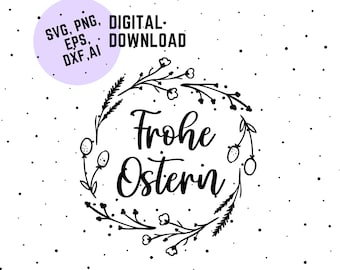 German Frohe Ostern Svg - Etsy