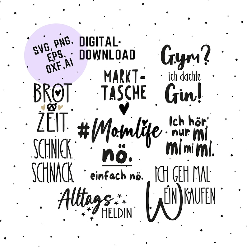 Einkaufstasche Plotterdatei svg German Tote Bag SVG Bundle - Etsy.de