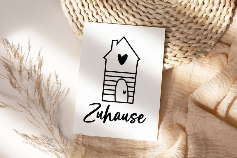 Welcome Home Plotter File Svg German Plotter File SVG Cricut - Etsy