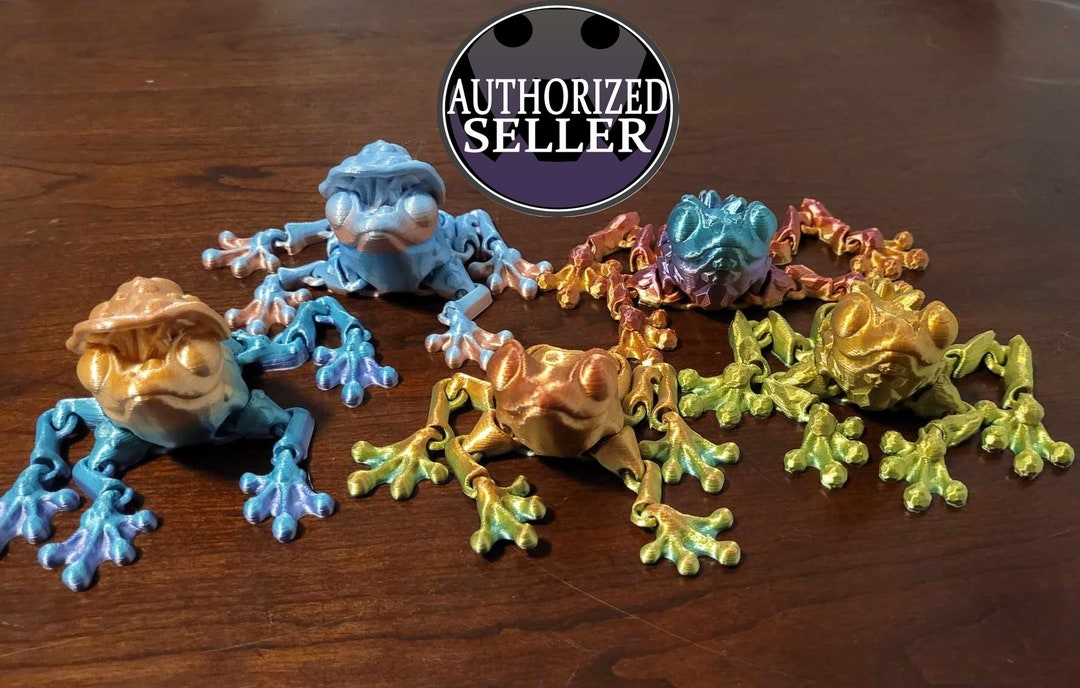 Articulating Rainbow Frogs - Etsy